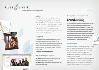 Rain Makers Profile | PPT