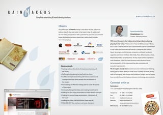 Rain Makers Profile | PPT