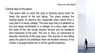 Rain on the Roof | PPTX