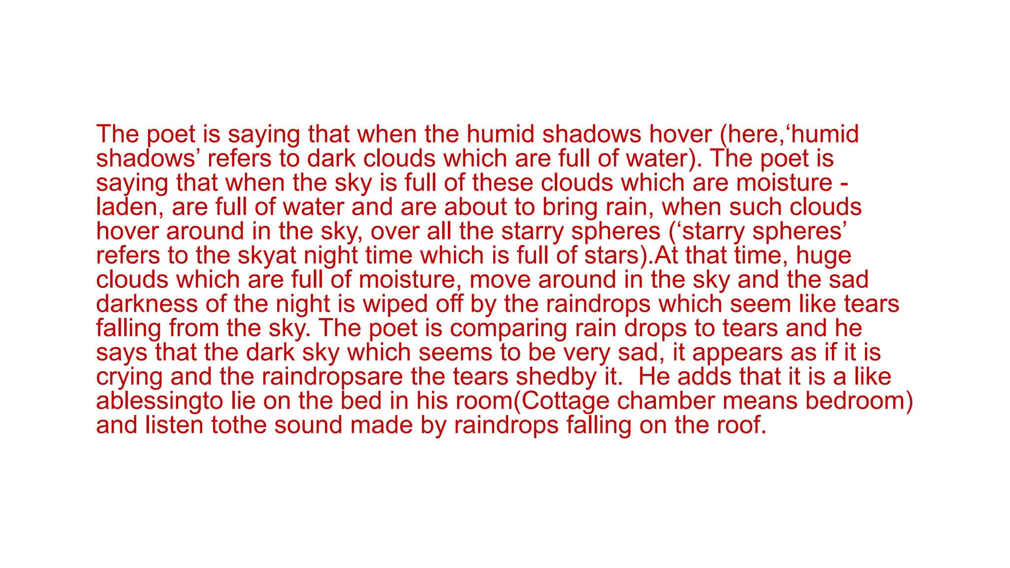 Rain on the roof by coats kinney class 9.pptx