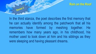 Rain on the roof poem | PPSX