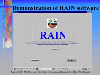 RAIN software | PPT