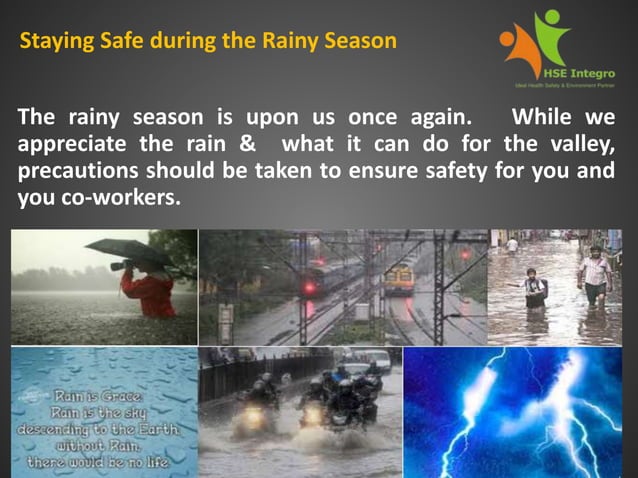 RAIN SAFETY by HSE INTEGRO | PPTX | Weather | Science