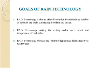 Rain technology | PPT