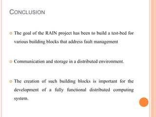 Rain technology | PPTX