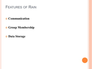 Rain technology | PPTX