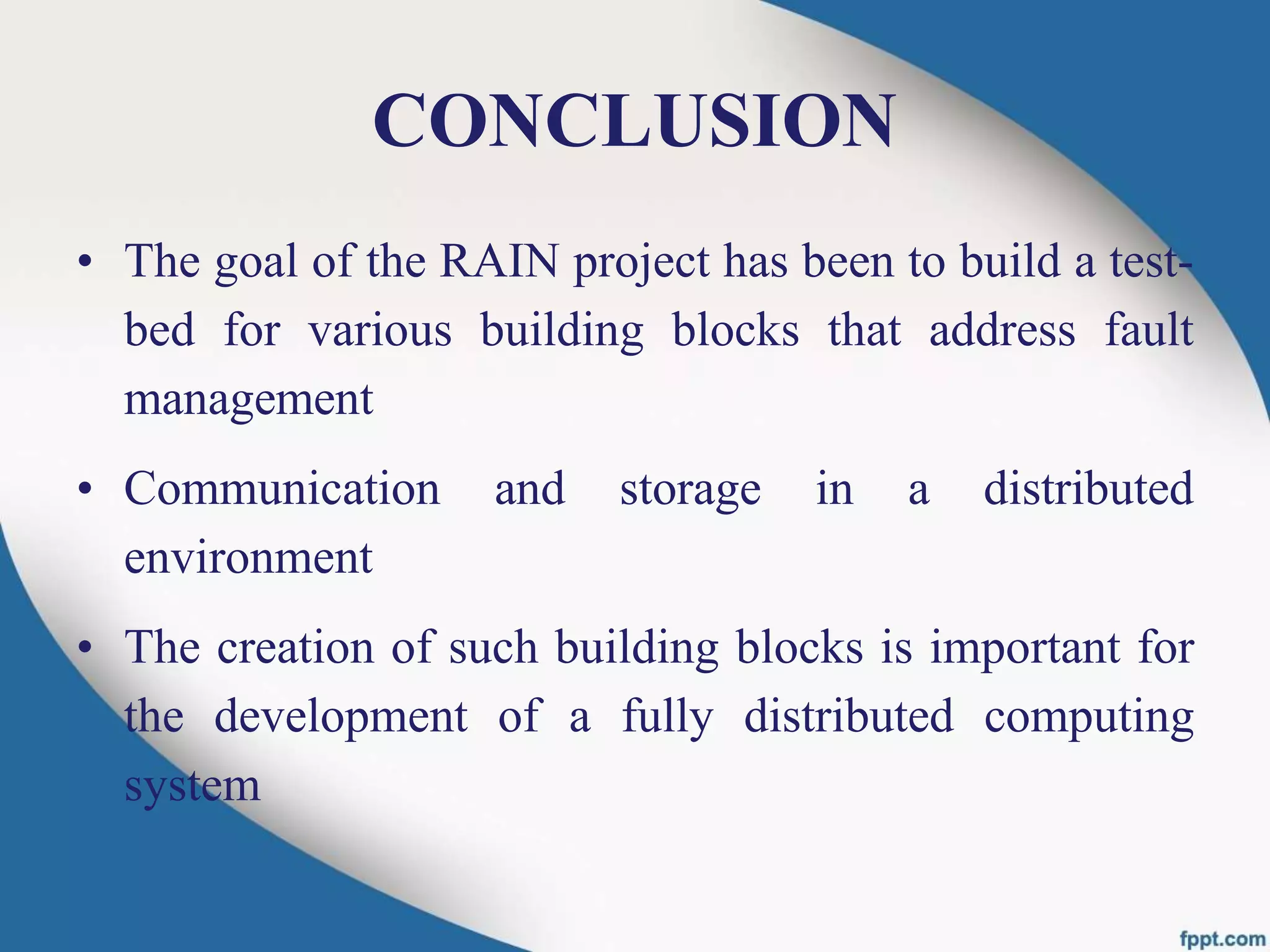 Rain technology ppt | PPTX