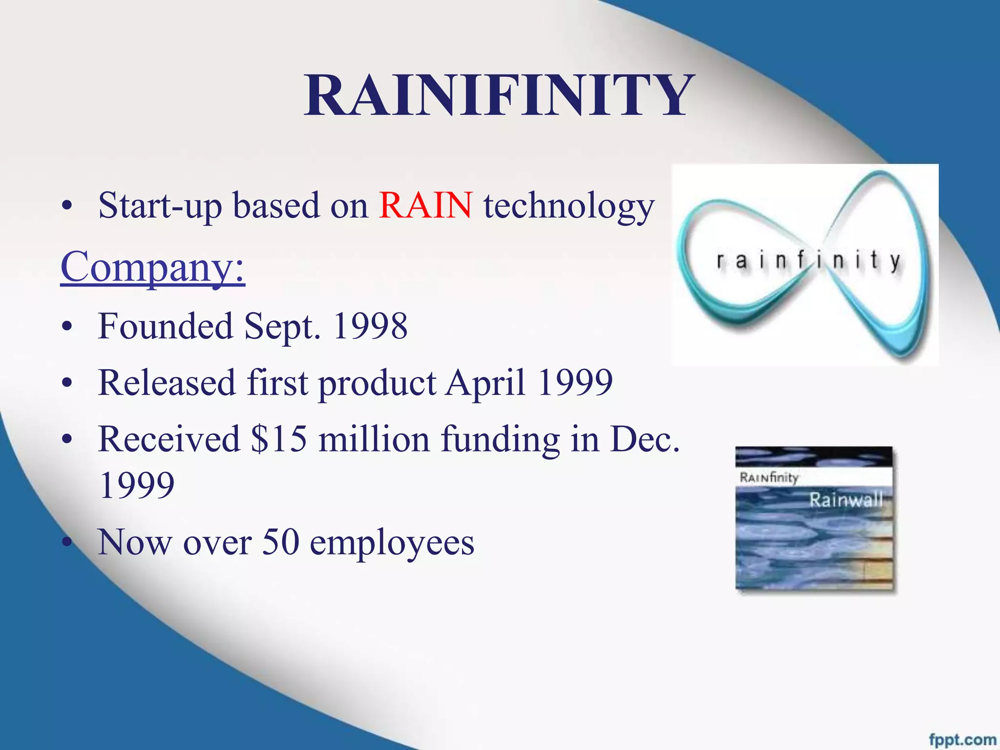 Rain technology ppt | PPTX