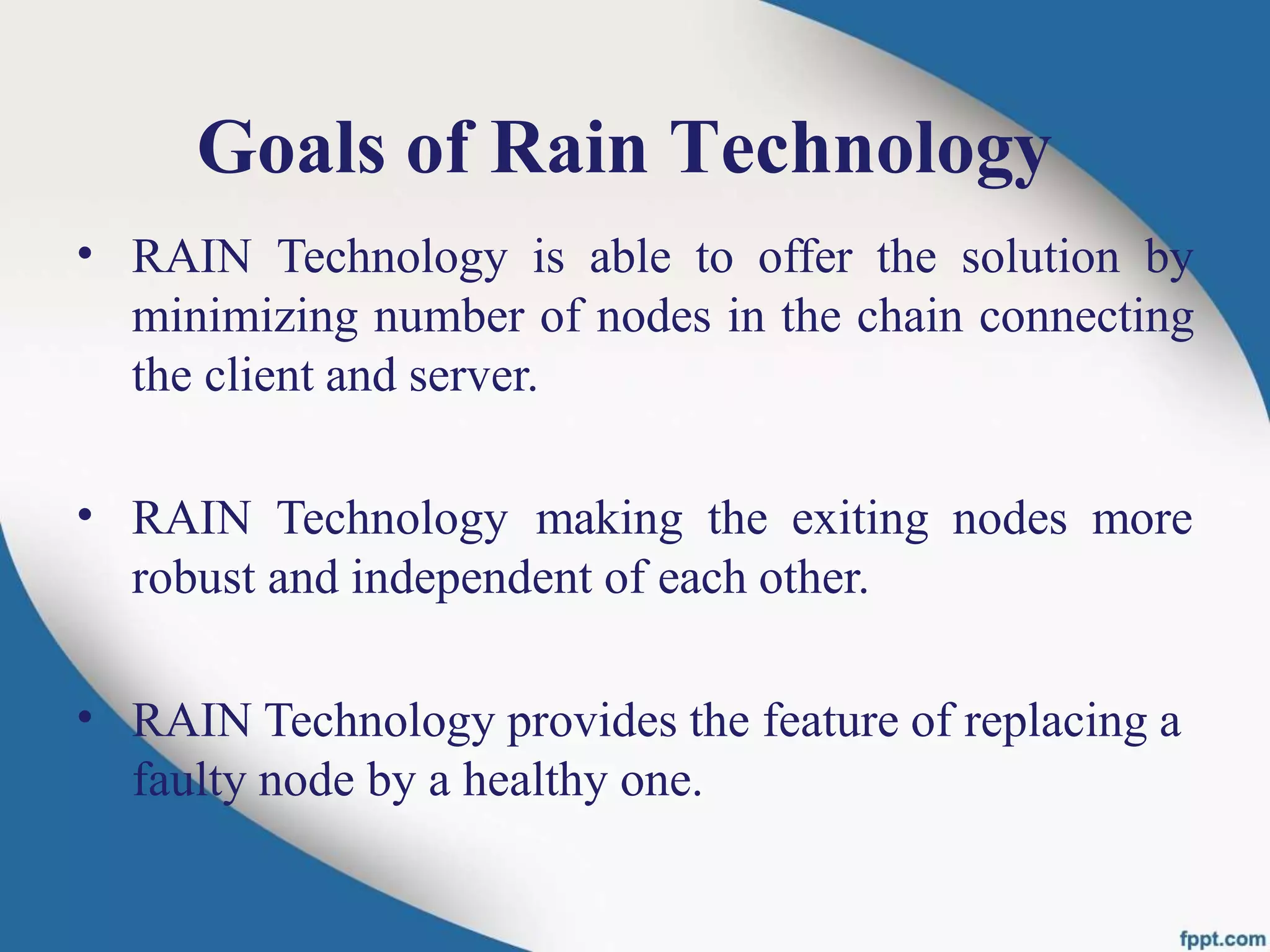 Rain technology ppt | PPTX
