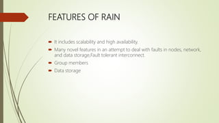 Rain technology seminar | PPTX