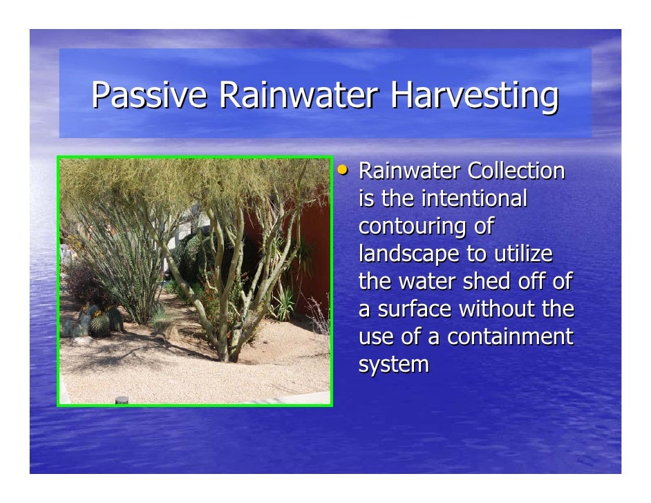 Rainwater Collection Systems Presentation