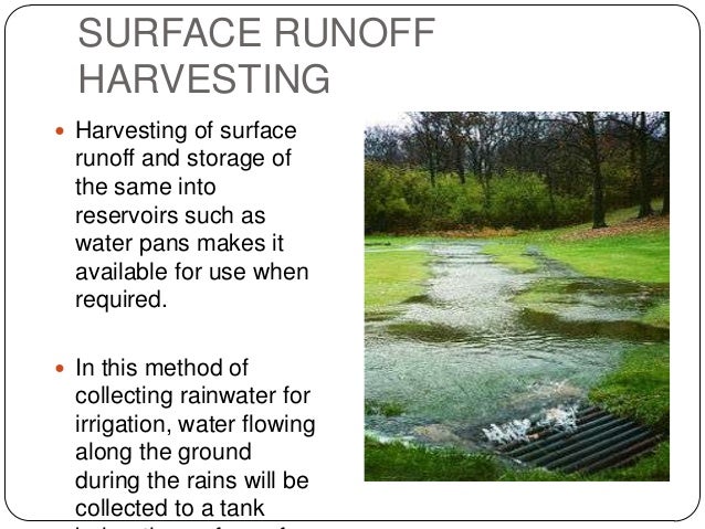 Rain water harvesting