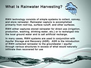 =Rain water harvesting =- | PPT