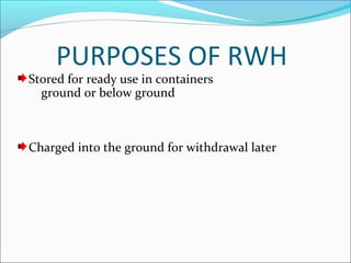 Rainwater harvesting | PPT
