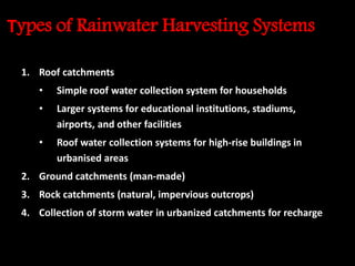 Rainwater harvesting | PPTX