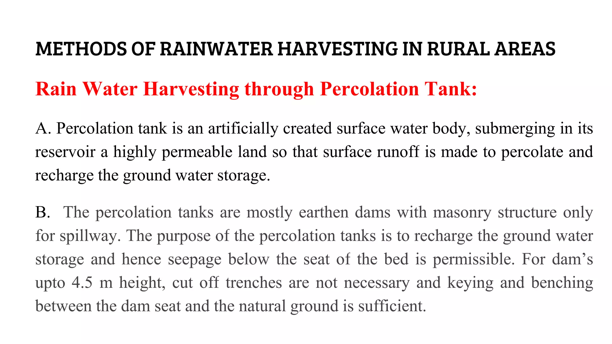 Rainwater Harvesting | PPTX