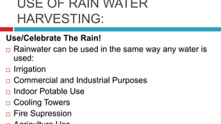 Rainwater harvesting | PPTX