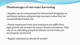 Rain water harvesting PPT | PPTX