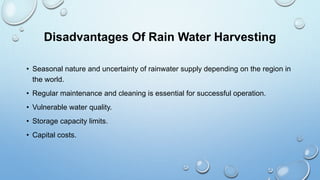 Rain water harvesting | PPTX