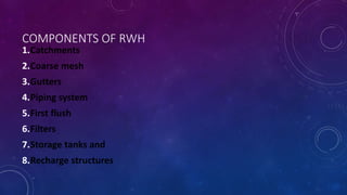 Rainwater harvesting | PPT