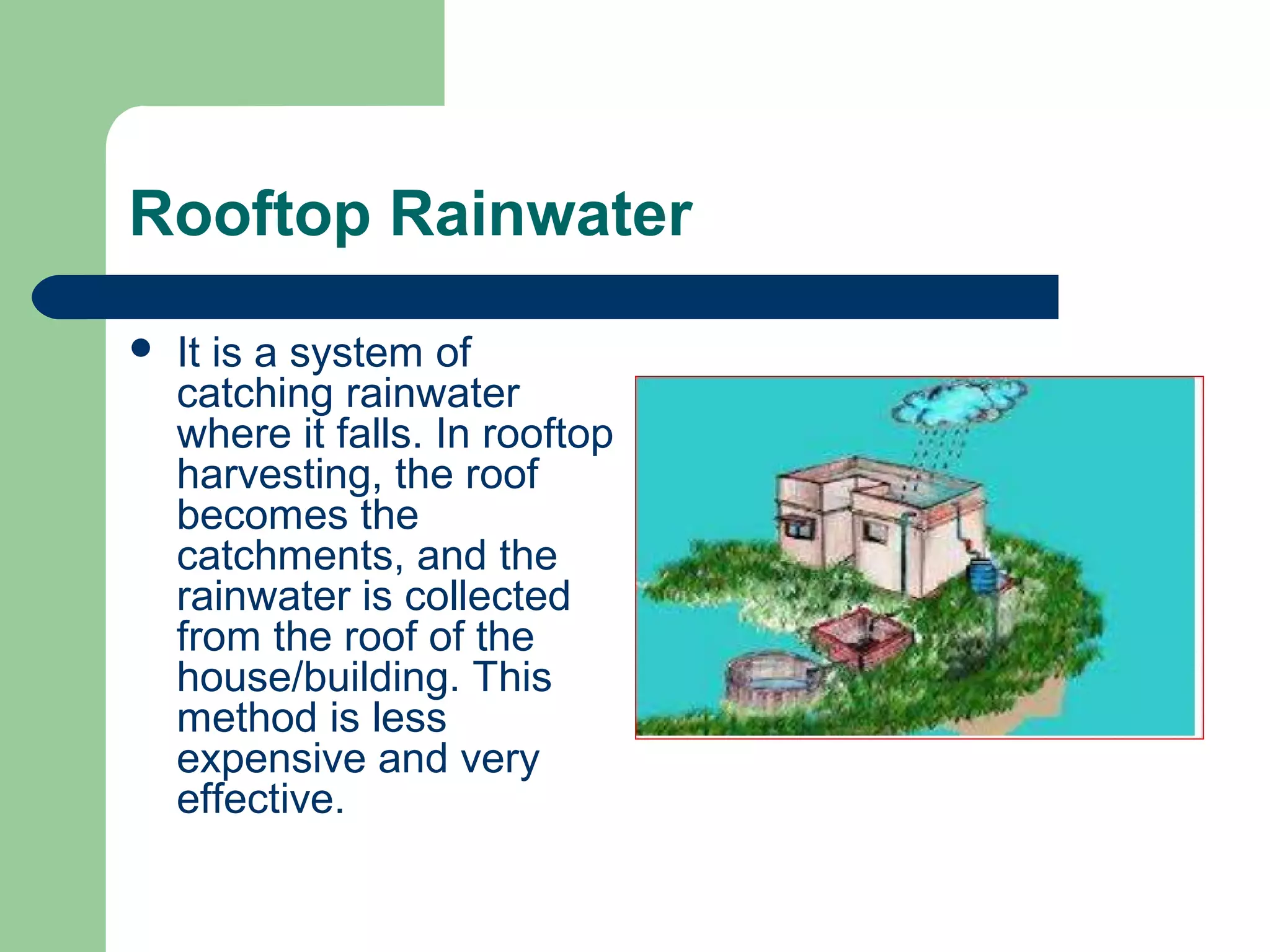Rainwater harvesting | PPT