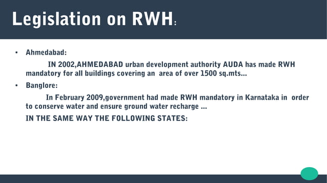 RWH(Rain Water Harvesting) | PPT