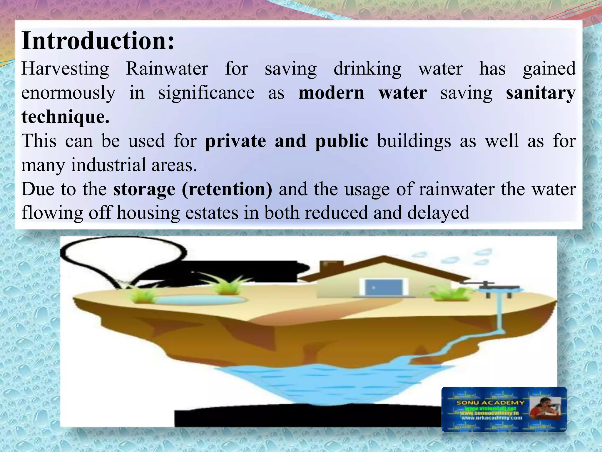 RAIN WATER HARVESTING | PPTX