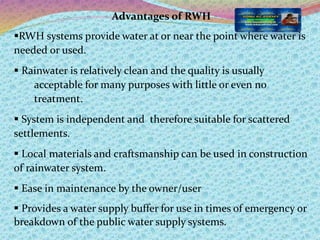 RAIN WATER HARVESTING | PPTX