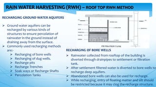 Rain water harvesting | PPTX
