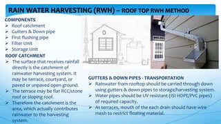 Rain water harvesting | PPTX
