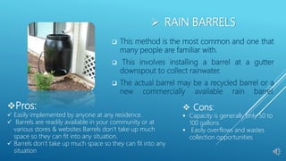 Rain water harvesting | PPTX | Home Improvement | Home & Garden