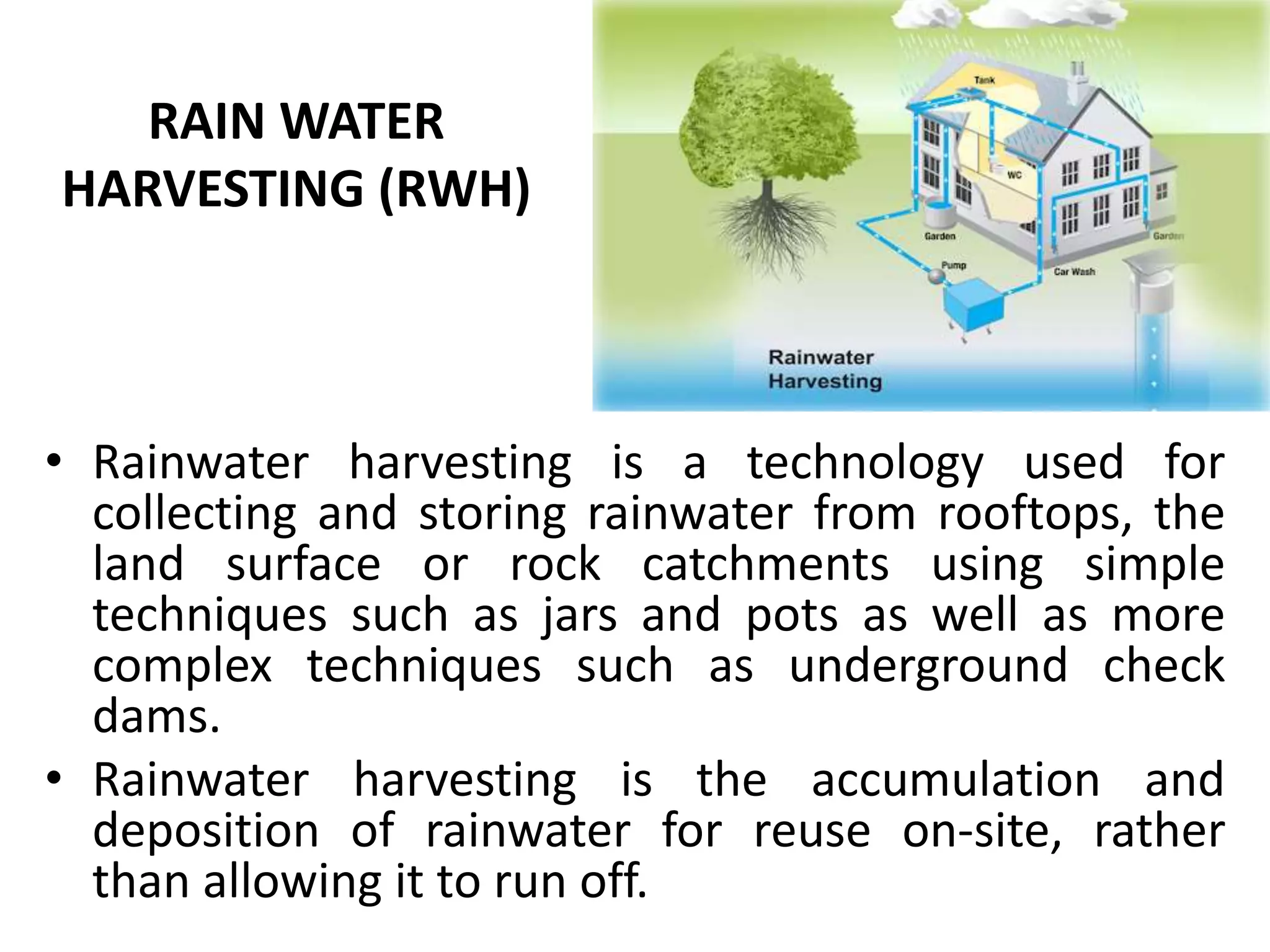 Rain water harvesting by Dr. Arun Kumar | PPTX