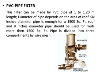 Rain water harvesting by Dr. Arun Kumar | PPTX