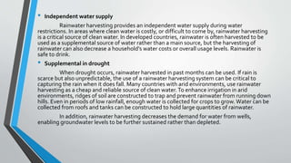 Rainwater harvesting | PPTX