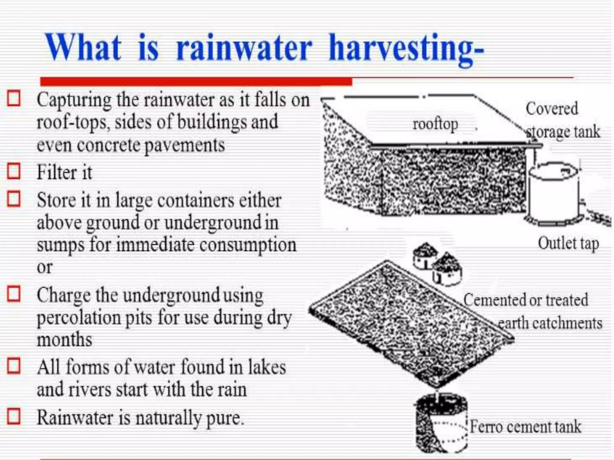 Rain water harvesting | PPTX