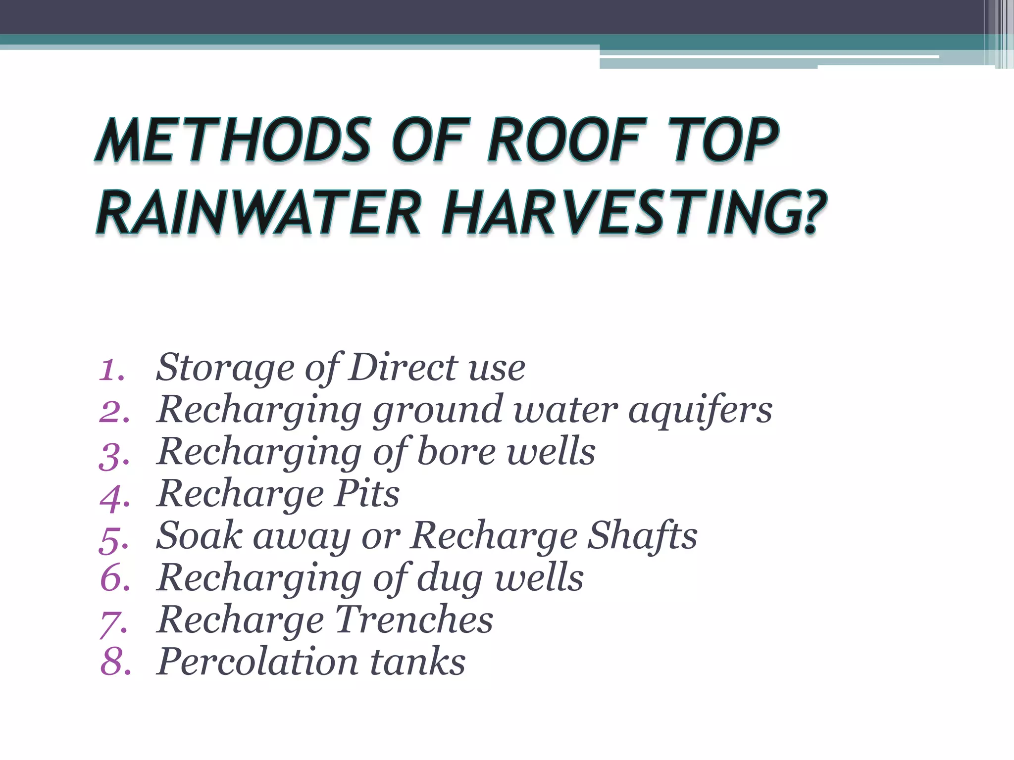 Rain water harvesting (complete) | PPTX