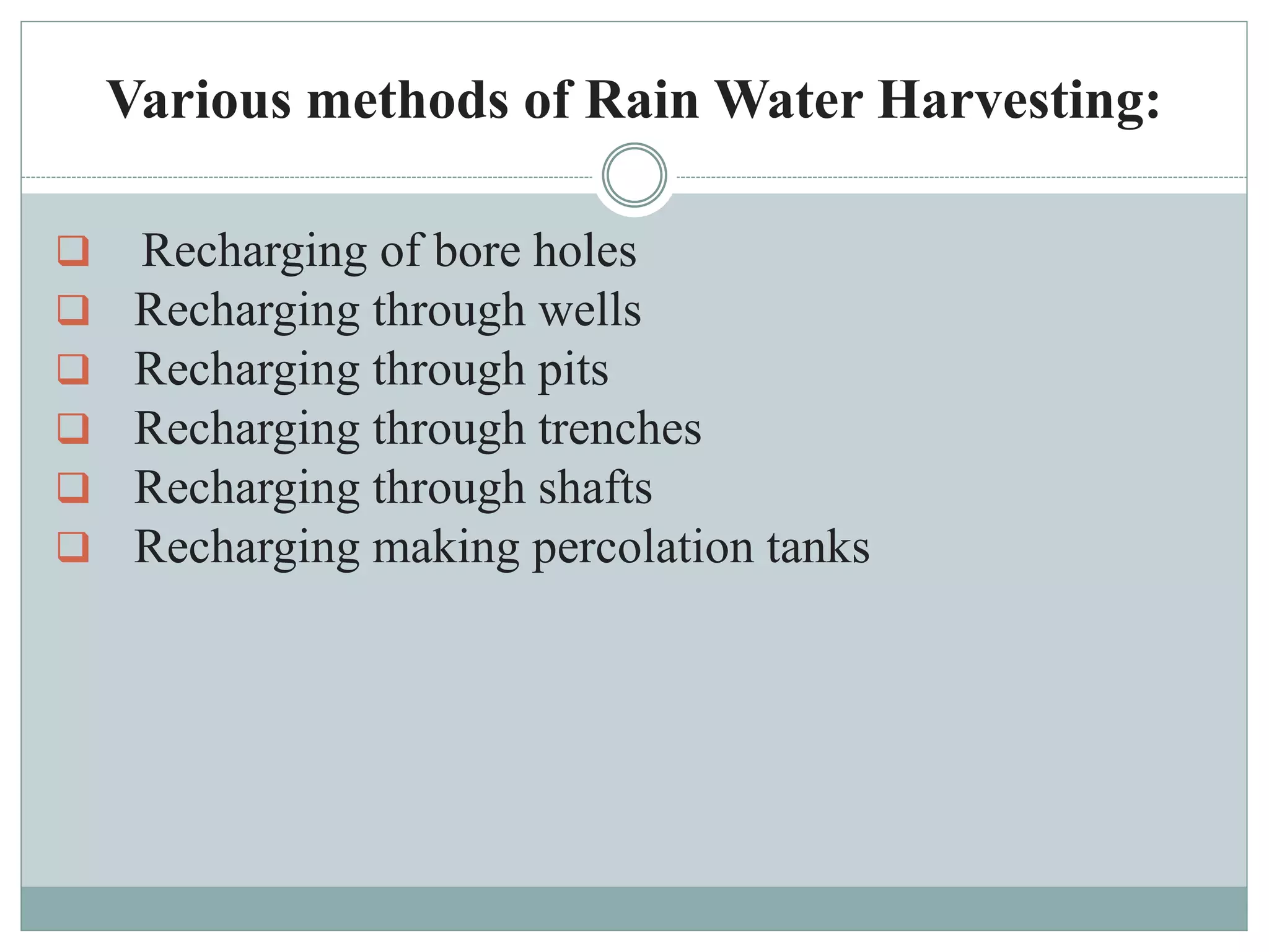 Rain water harvesting in india | PPTX