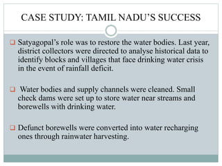 Rain water harvesting in india | PPTX