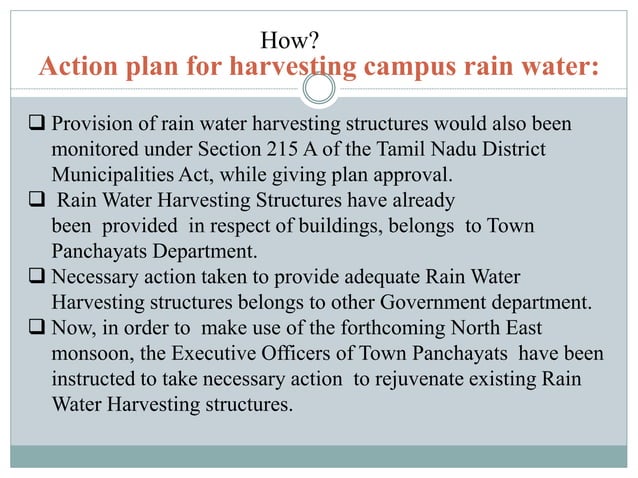 Rain water harvesting in india | PPTX