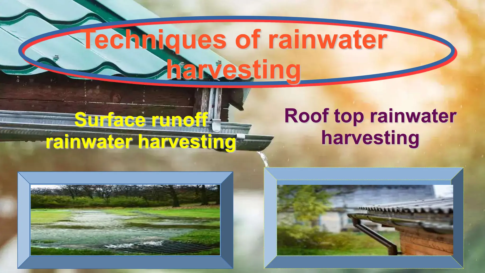 Rainwater harvesting Introduction, meaning, techniques, components ...