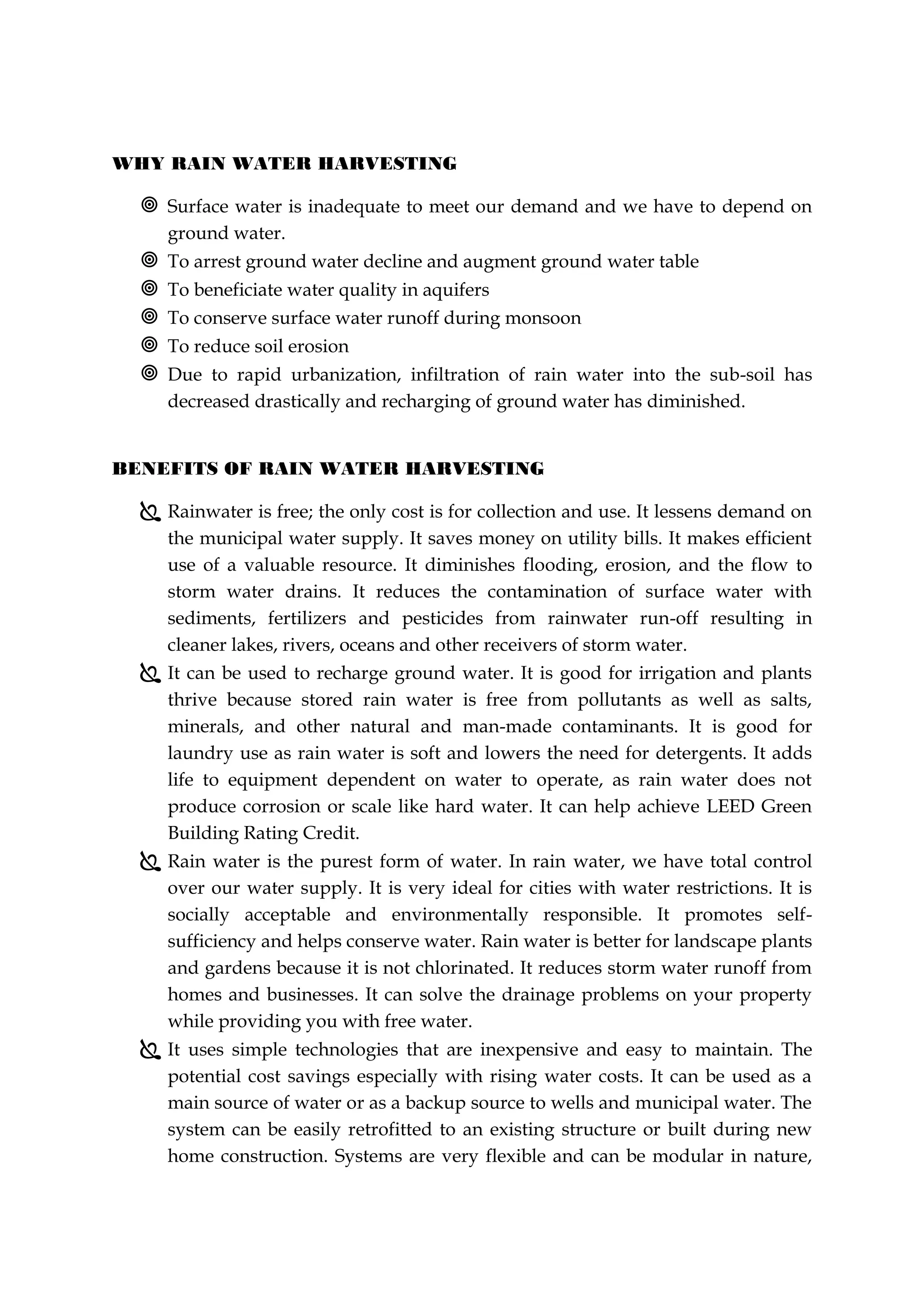 RAIN WATER HARVESTING | PDF