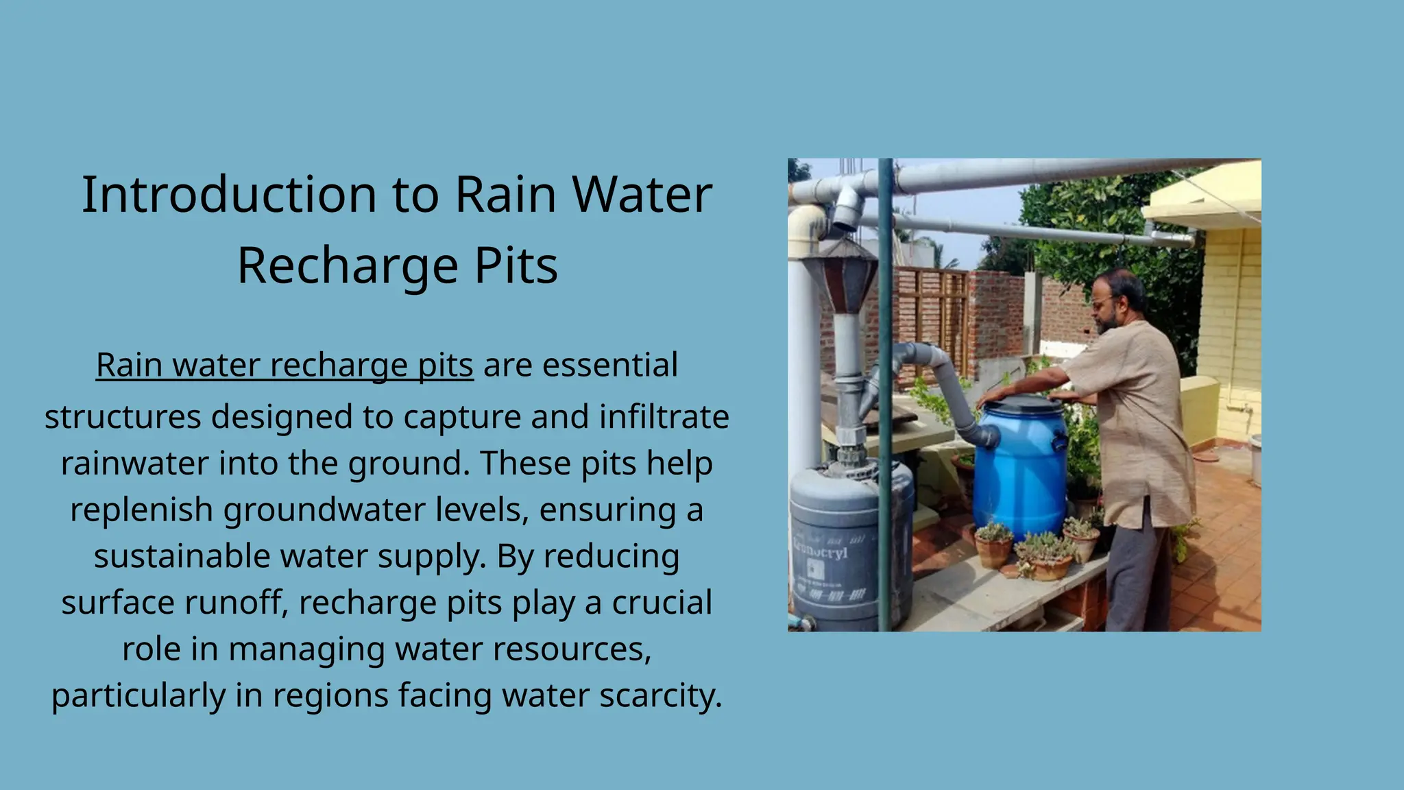 Rain Water Recharge Pits A Key to Effective Groundwater Replenishment | PPT