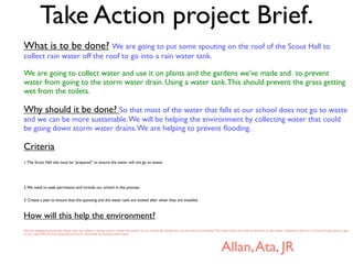 Rain Water Tank Project Brief | PDF