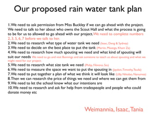 Rain Water Tank Project Brief | PDF
