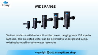 Rooftop Rainwater Harvesting Filters | PDF