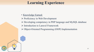 Internship Preesentation on Web App Development | PPT