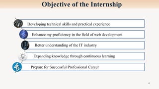 Internship Presentation on Web App Development | PPTX