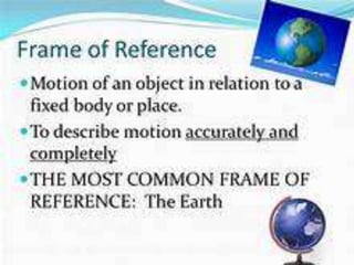 FRAMES OF REFERENCE BSC I 2018 | PPTX