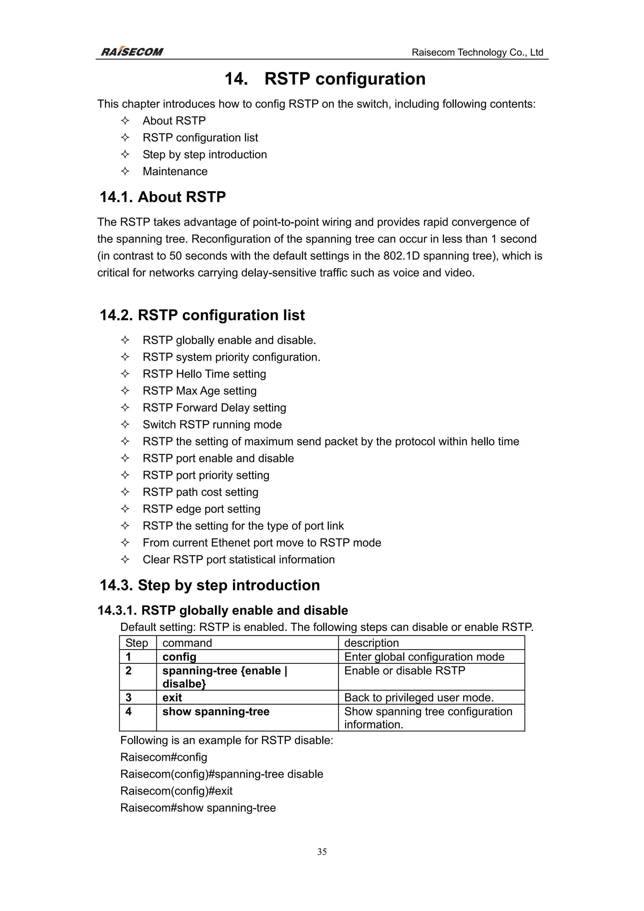 Raisecom Switch Software Configuration Guide.pdf