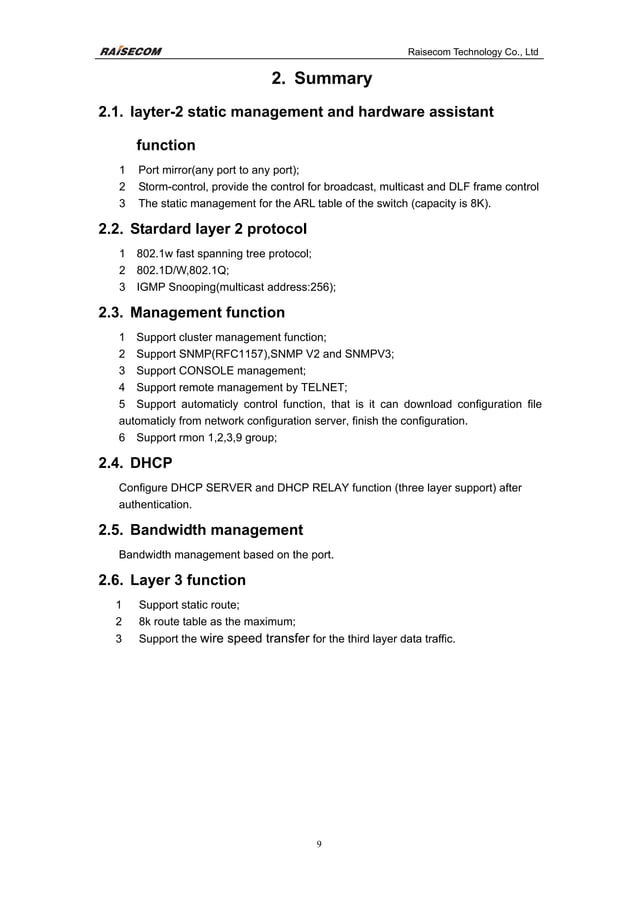 Raisecom Switch Software Configuration Guide.pdf